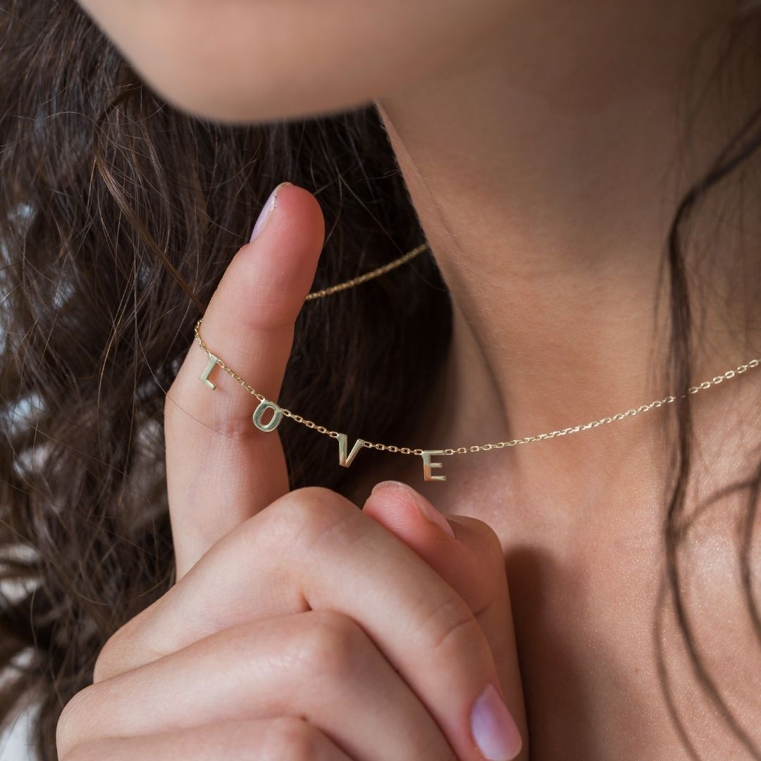 Custom Letters & Symbols Necklace : Initial Necklaces with Symbols ...